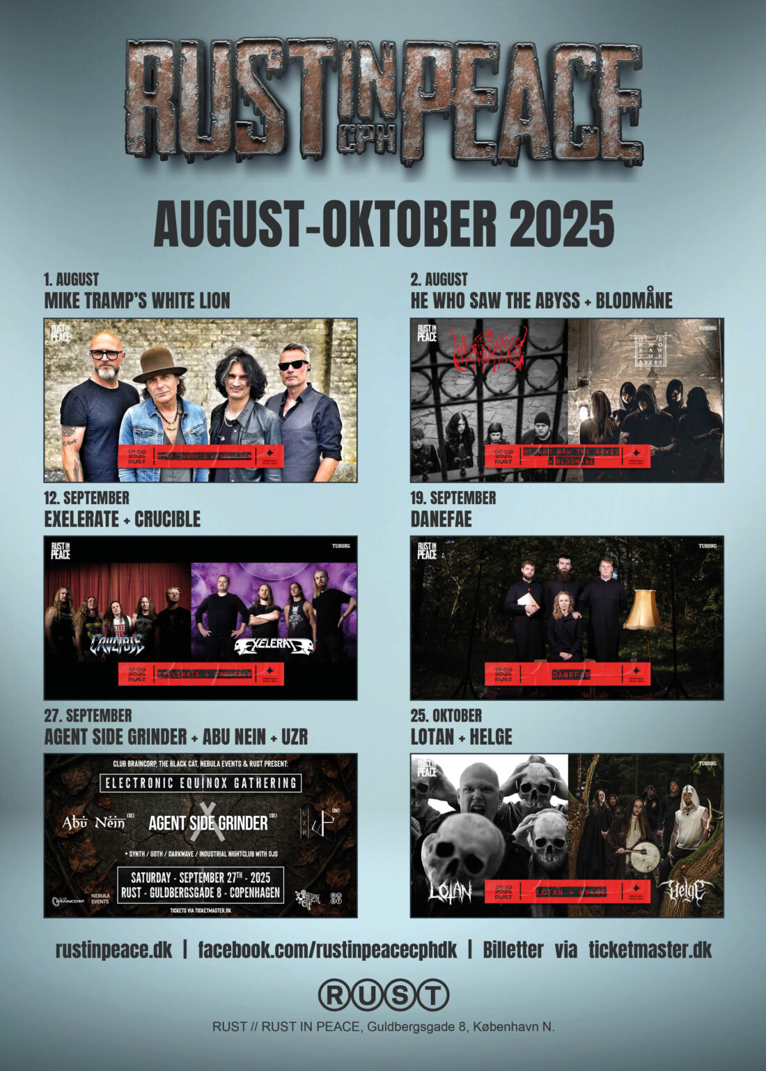 Rust In Peace Copenhagen – Events dedicated to rock, metal, industrial ...